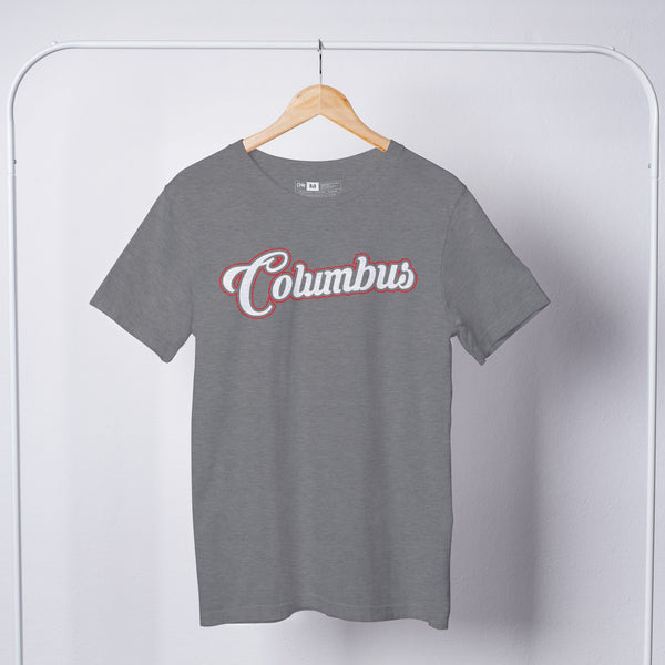 COLUMBUS SCRIPT VINTAGE T-SHIRT - D&W Elements