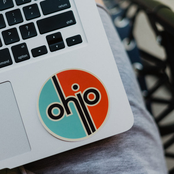 Retro Ohio Vintage Stickers - D&W Elements